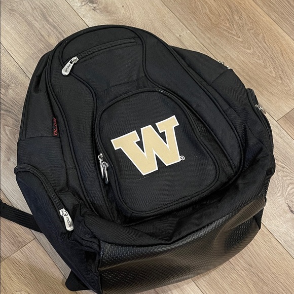 Bags | University Of Washington Uw Black And Gold Backpack | Poshmark
